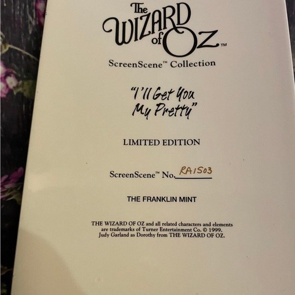 Franklin Mint | Accents | 999 Wizard Of Oz Franklin Mint Screen Scene ...